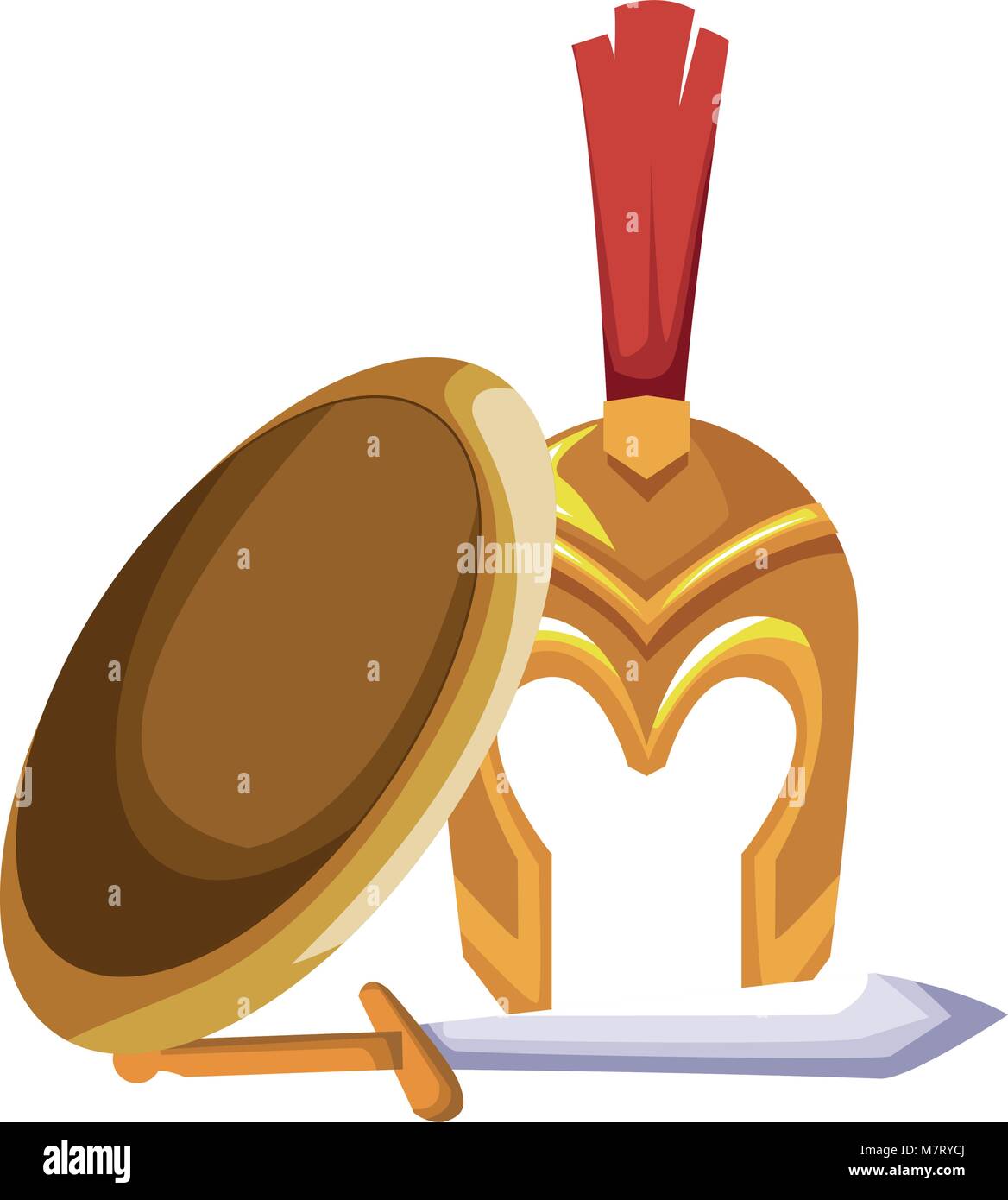 Medieval warrior weapons vector illustration graphic design Stock ...