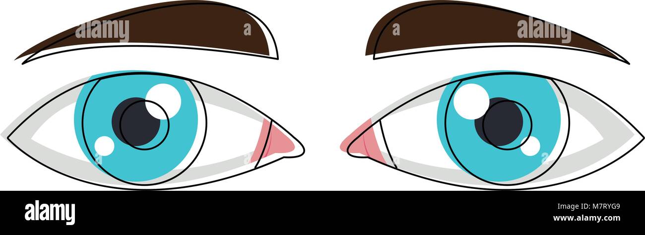 Human eyes cartoon Stock Vector Image & Art - Alamy