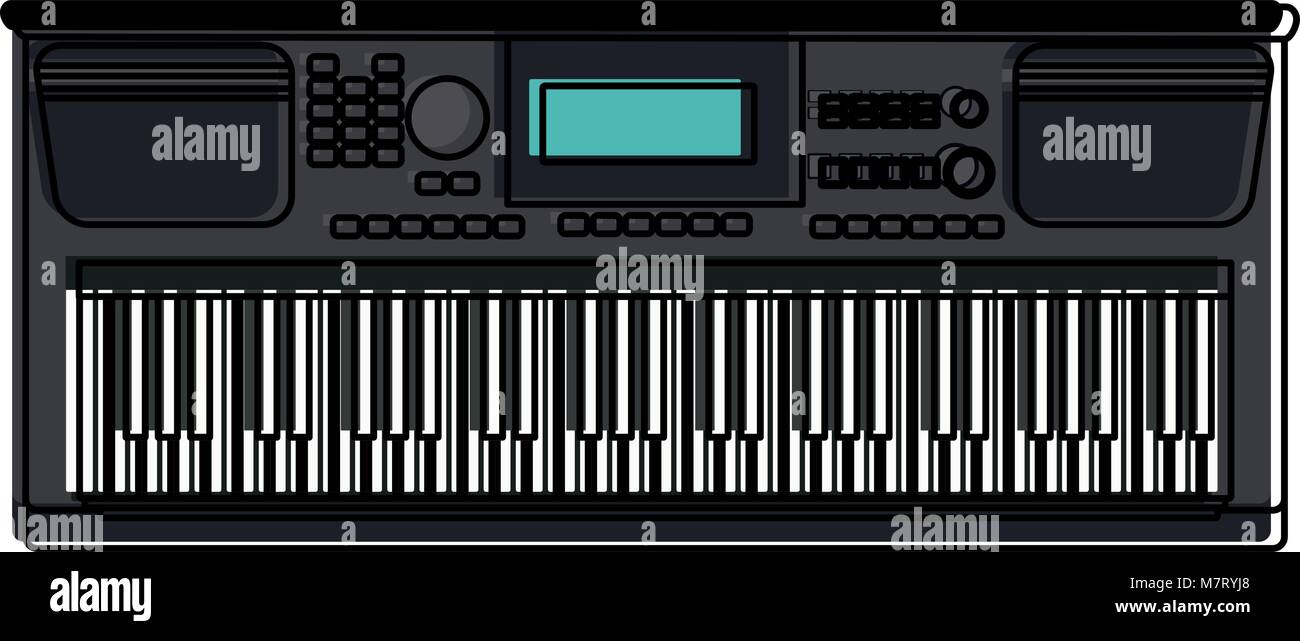 Music modern keyboard Stock Vector Image & Art - Alamy