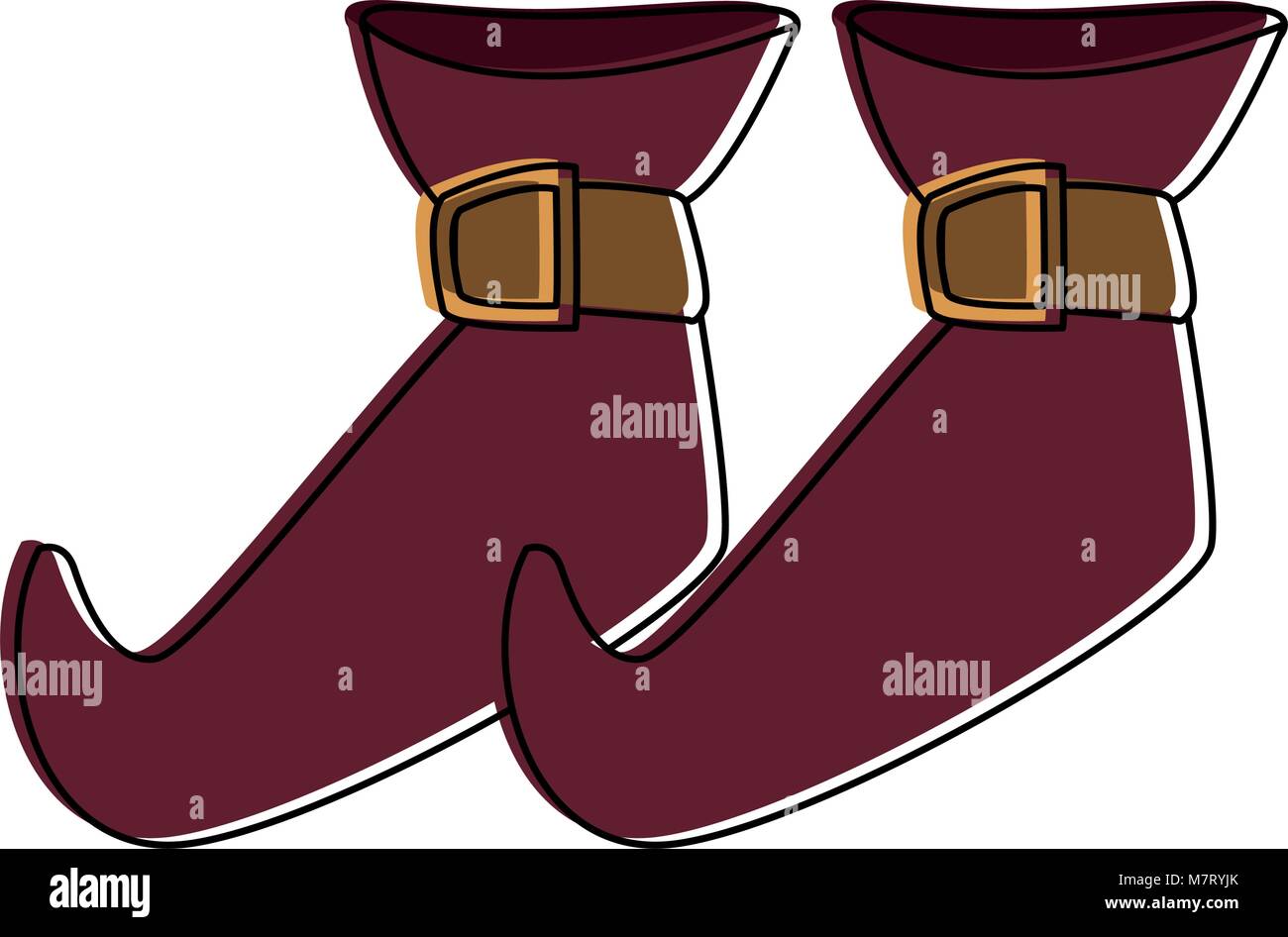 Witch boots cartoon Stock Vector Image & Art - Alamy