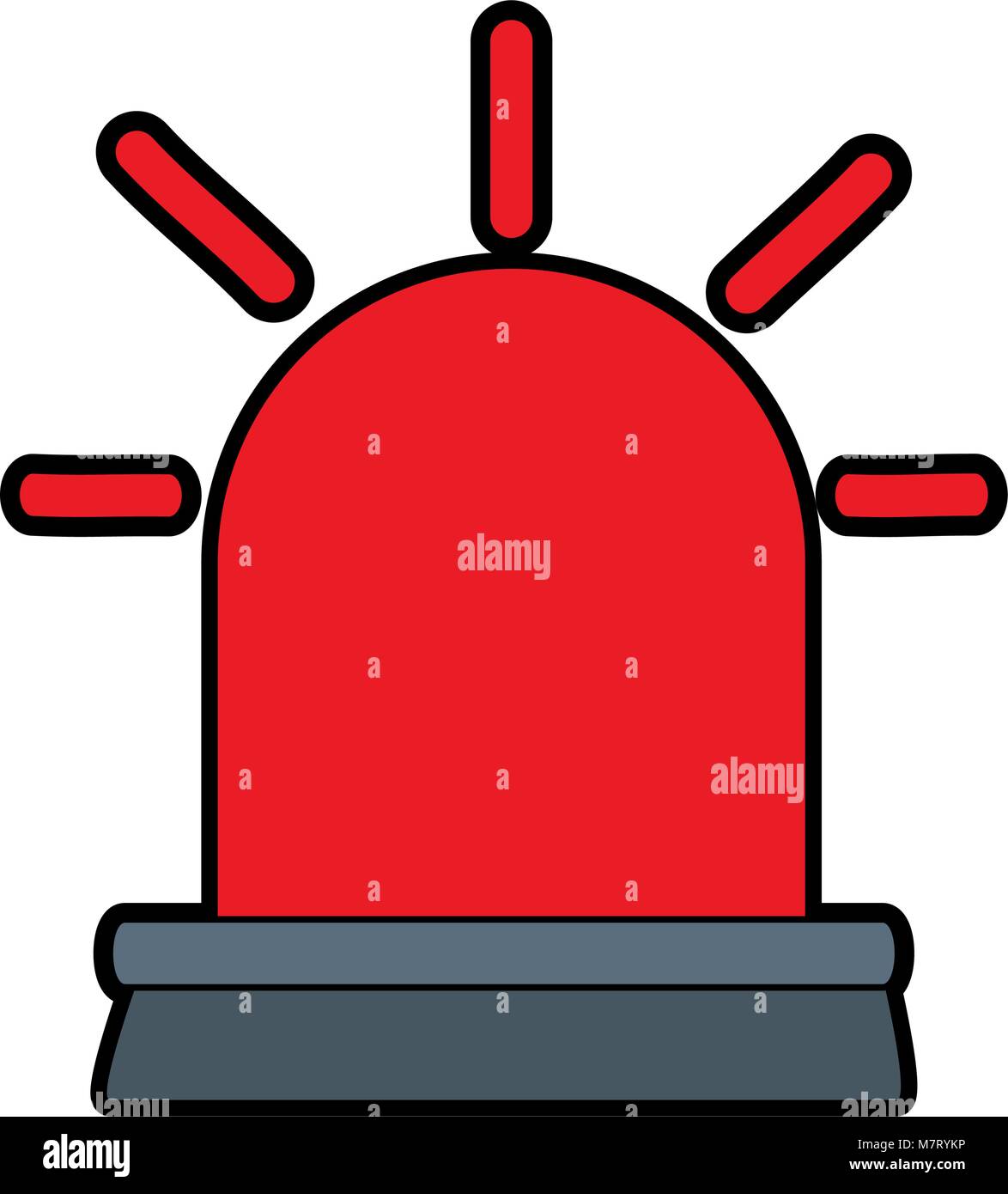 Alarm siren light Stock Vector Image & Art - Alamy