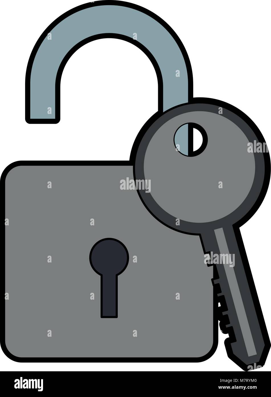 Padlock security device Stock Vector Image & Art - Alamy