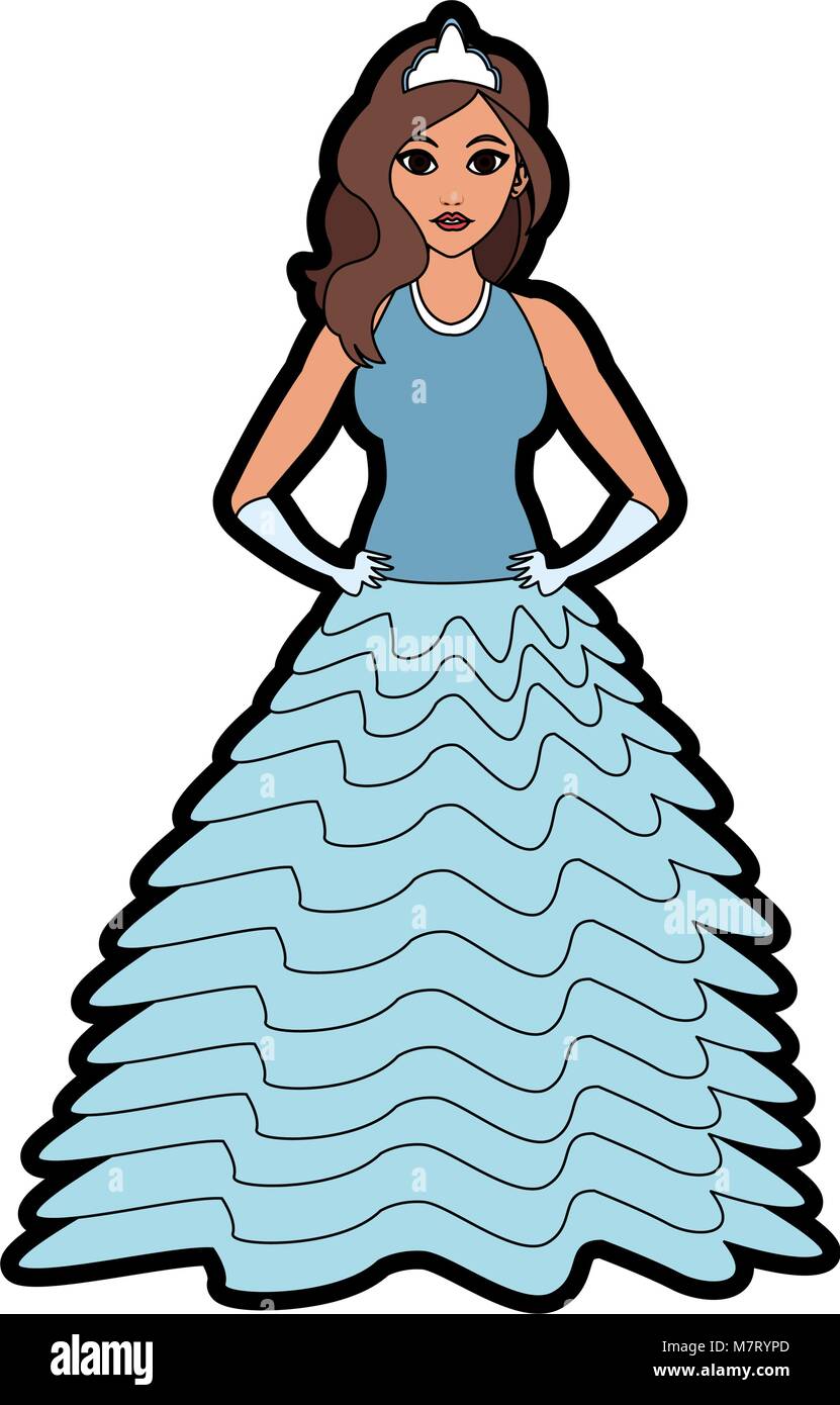 Princess costume cartoon Stock Vector Image & Art - Alamy