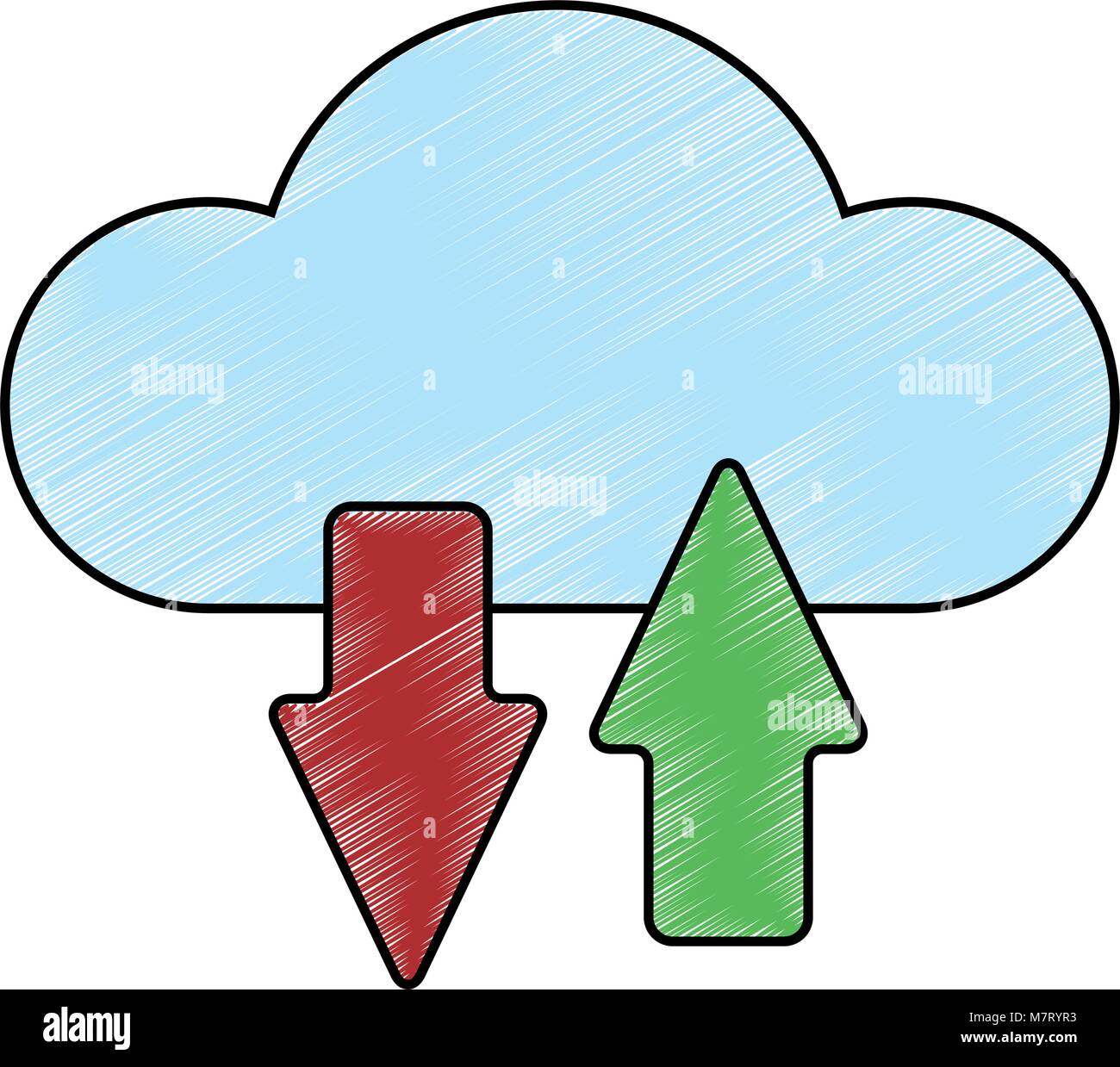 Cloud computing technology symbol Stock Vector Image & Art - Alamy