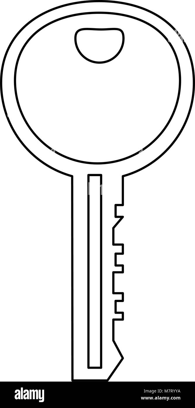 Door key isolated Stock Vector Image & Art - Alamy
