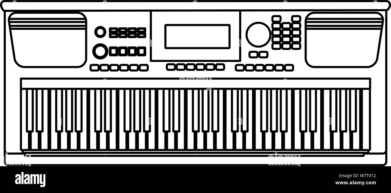 Music modern keyboard Stock Vector Image & Art - Alamy