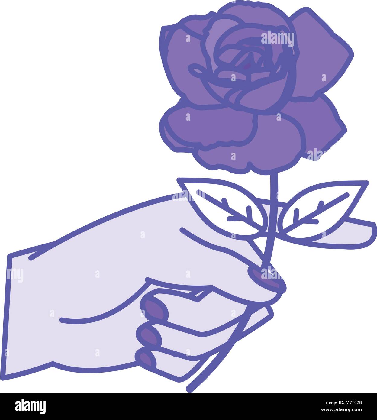 Duo of flowers Stock Vector Images - Alamy