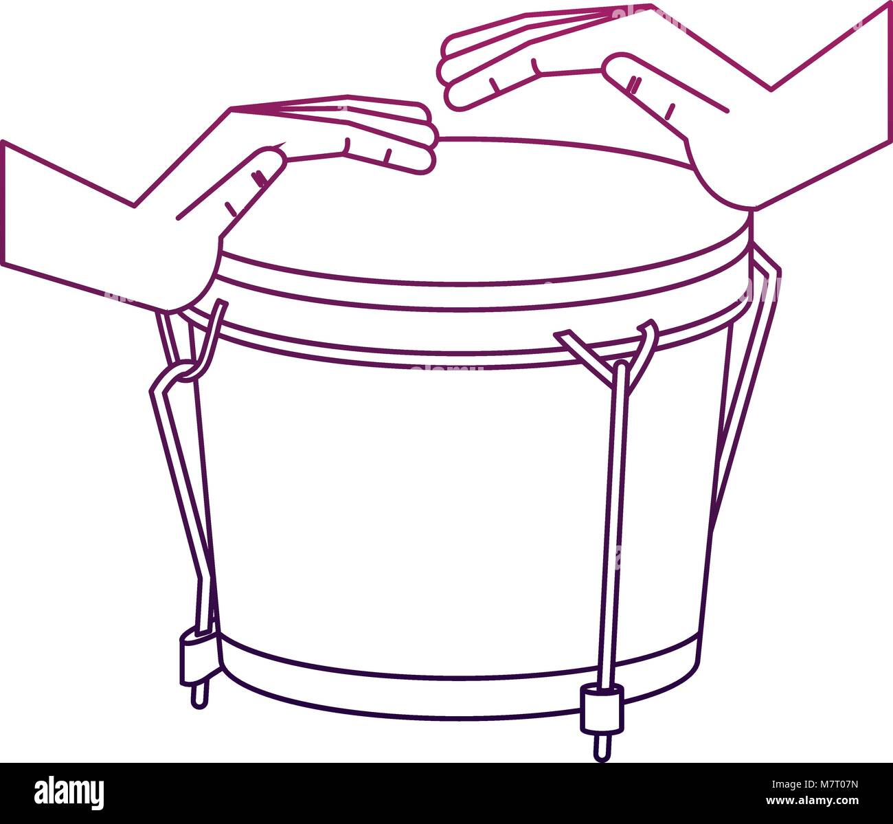 Hands drum Stock Vector Images - Alamy