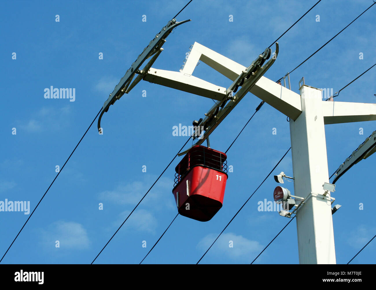 Sky ride at an amusement park Stock Photo - Alamy
