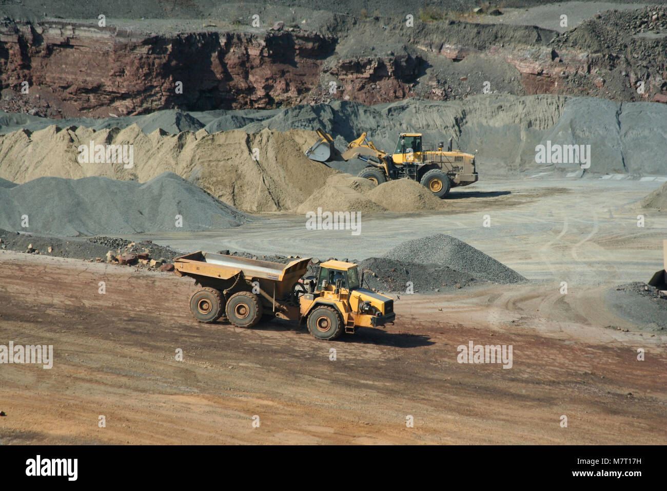 Truck at a quarry Stock Photo - Alamy