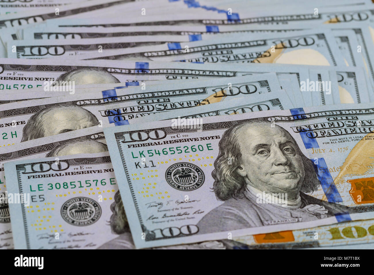 Background with money american dollar bills US currency. American ...