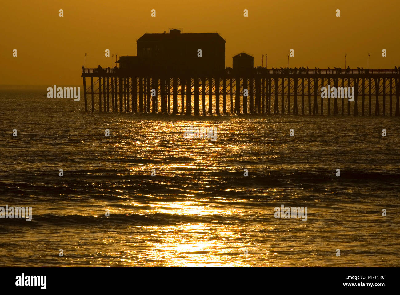 Oceanside Pier silhouette, Oceanside, California Stock Photo - Alamy