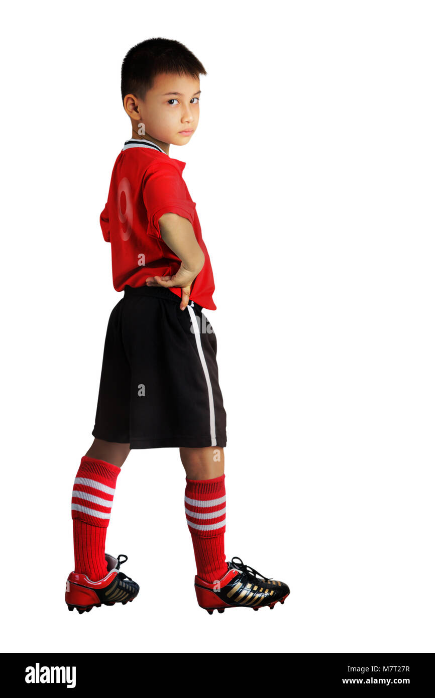 Little Boy Soccer Player on Stock Photo - Alamy