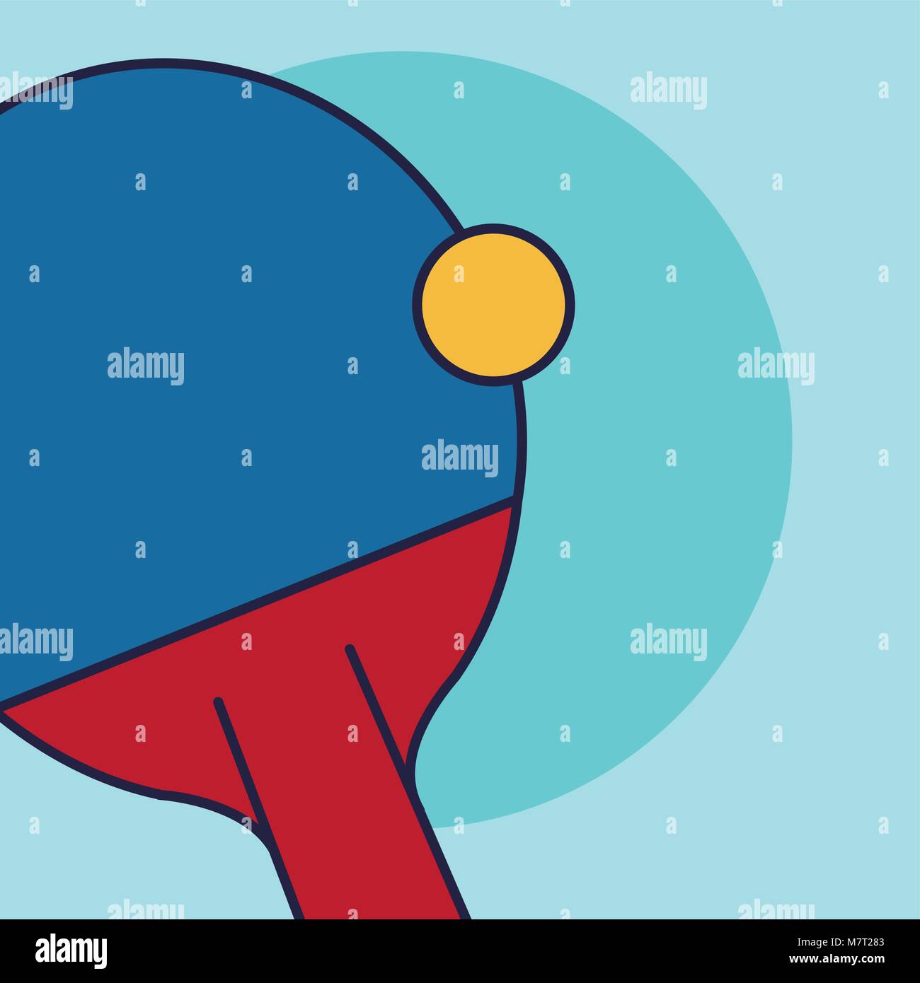 Ping pong racket Stock Vector Image & Art - Alamy