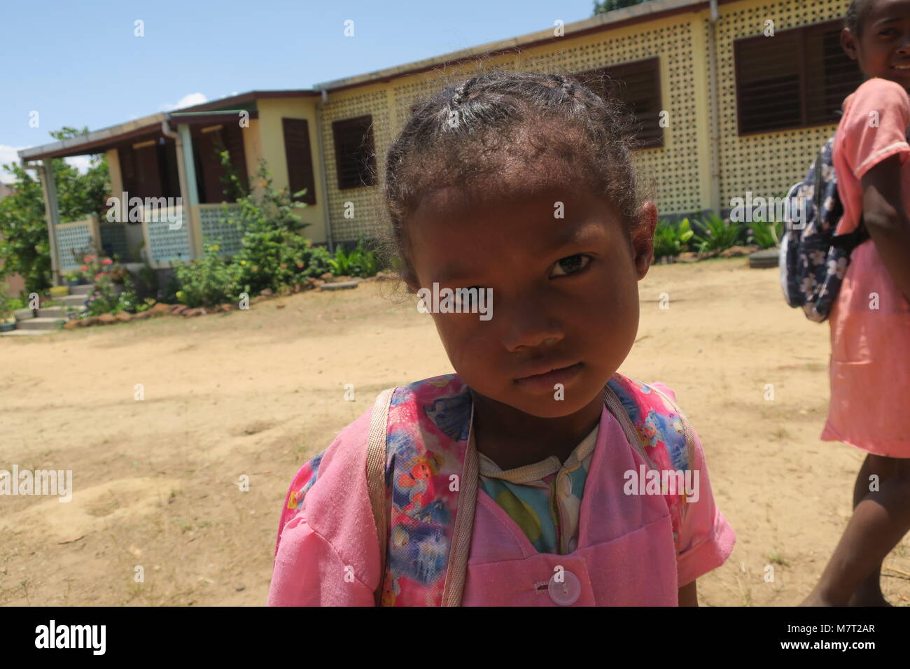 Cute Malagasy kids in poor village on Madagascar island Stock Photo - Alamy
