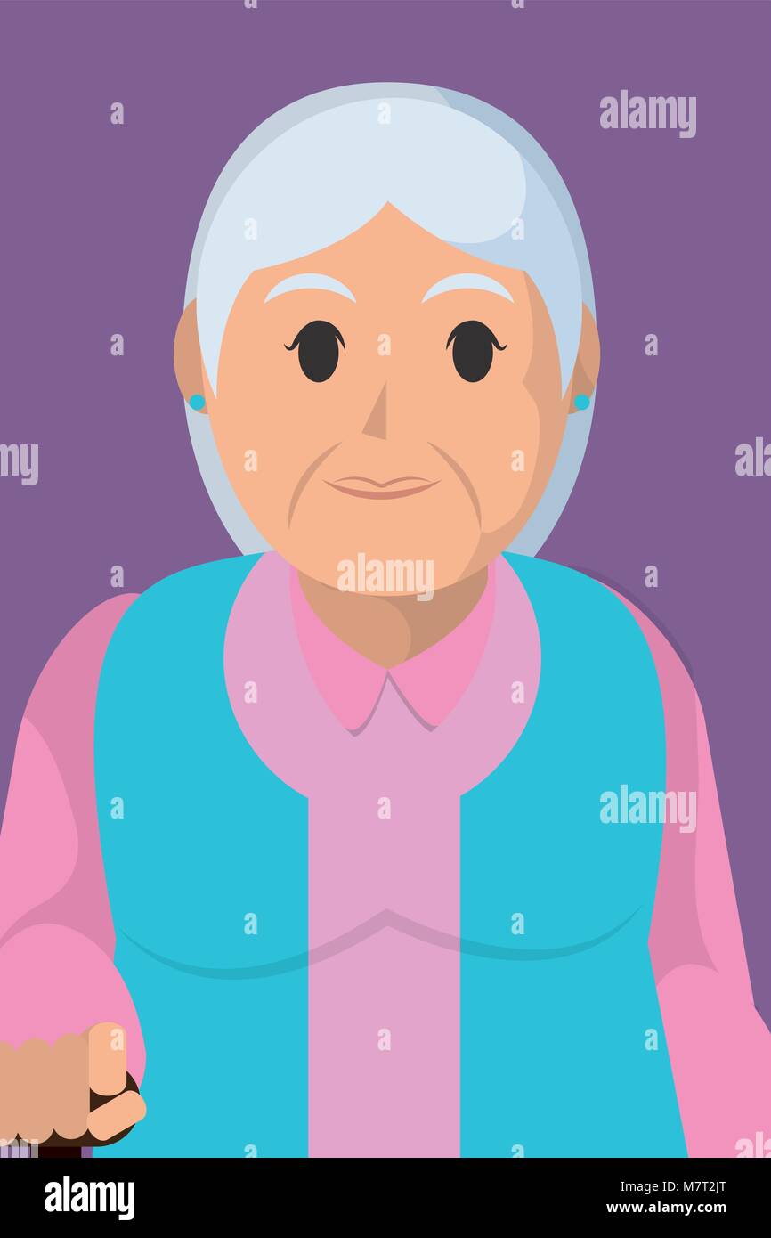 Grandmother profile cartoon Stock Vector Image & Art - Alamy