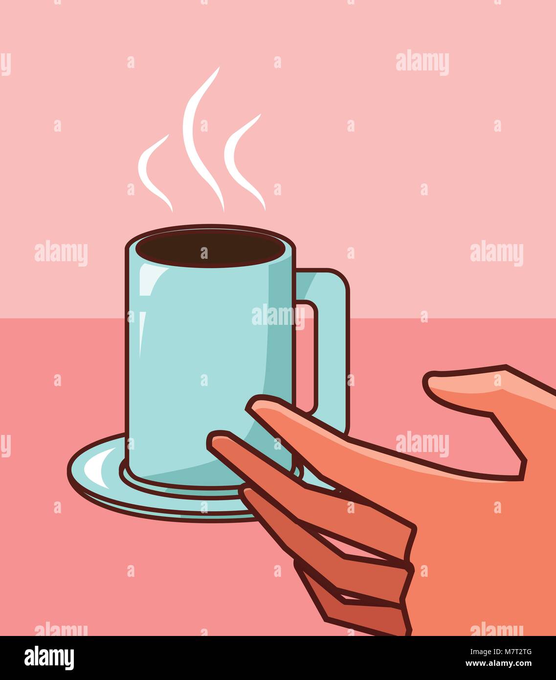 Grabbing drink Stock Vector Images - Alamy