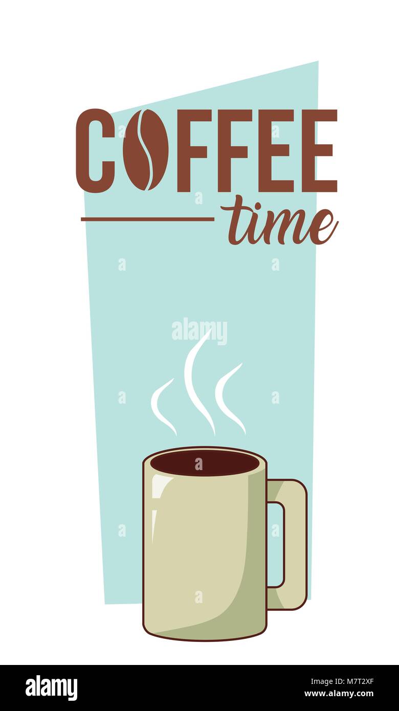 Coffee time concept cartoon Stock Vector Image & Art - Alamy