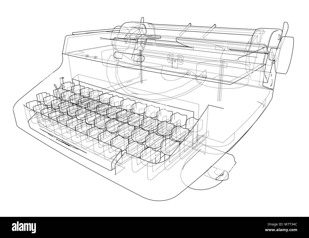 Concept of typewriter. Vector Stock Vector Image & Art - Alamy