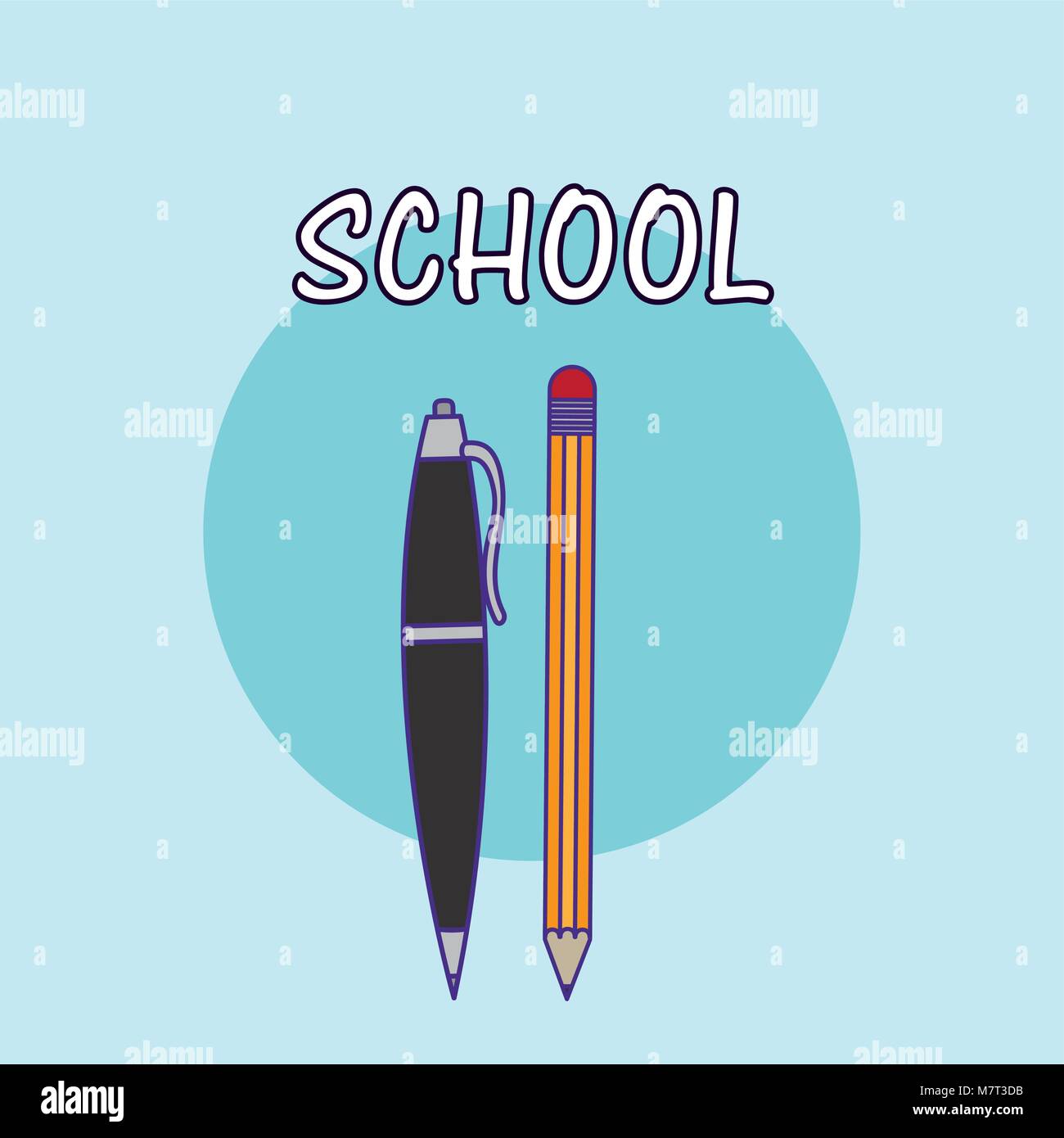 School supplies and utensils Stock Vector Image & Art - Alamy