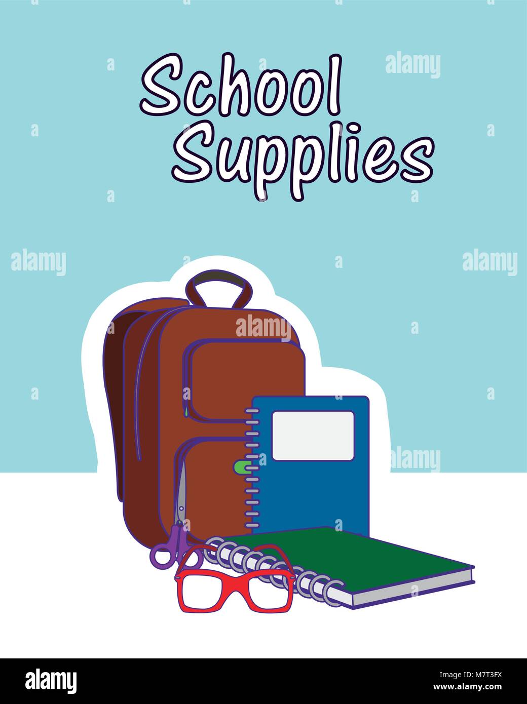 School supplies and utensils Stock Vector Image & Art - Alamy