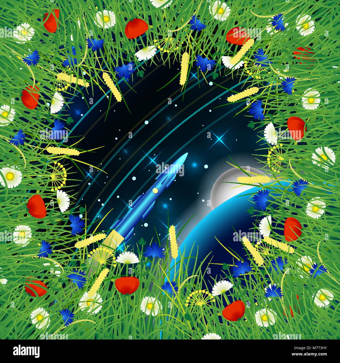 Two poppy flowers Stock Vector Images - Alamy