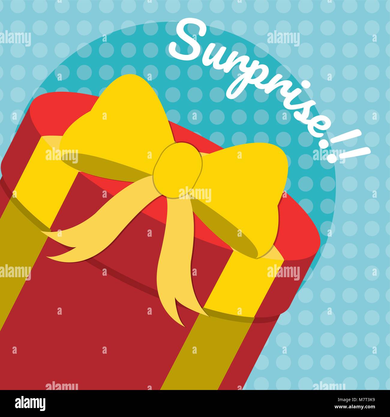 Gift box surprise card Stock Vector Image & Art - Alamy