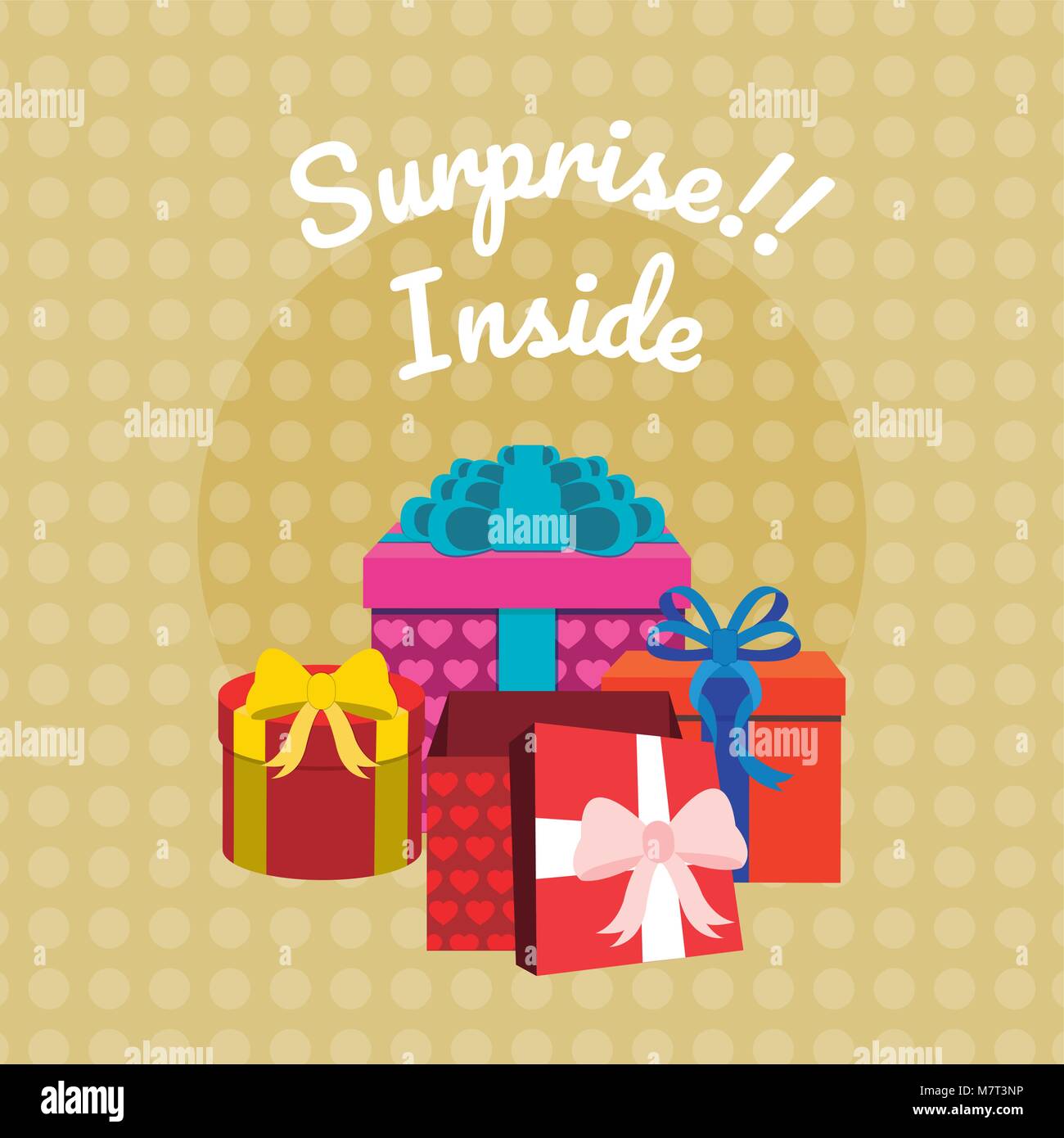 Suprise inside gift boxes Stock Vector Image & Art - Alamy
