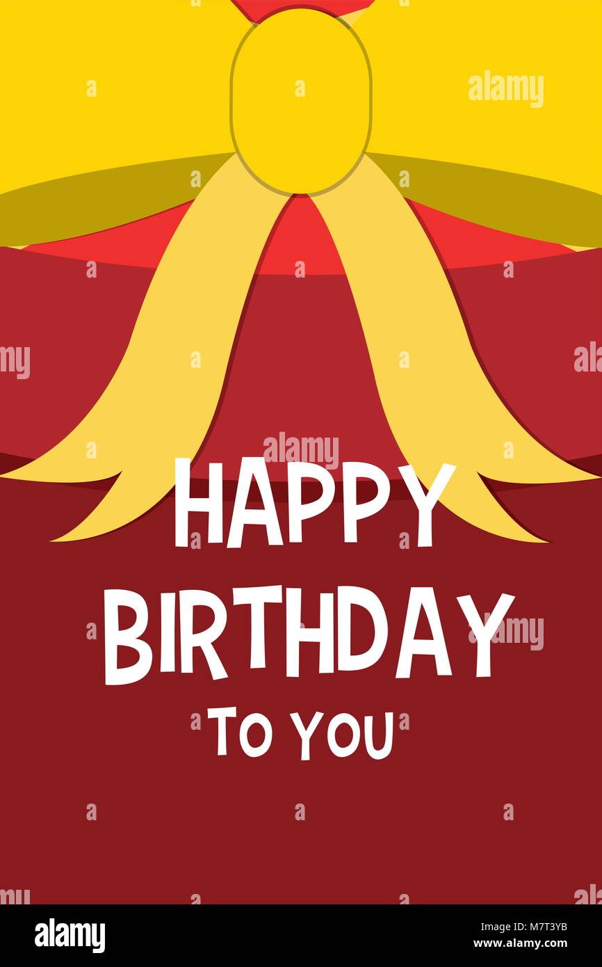 Happy birthday with gift box design Stock Vector Image & Art - Alamy