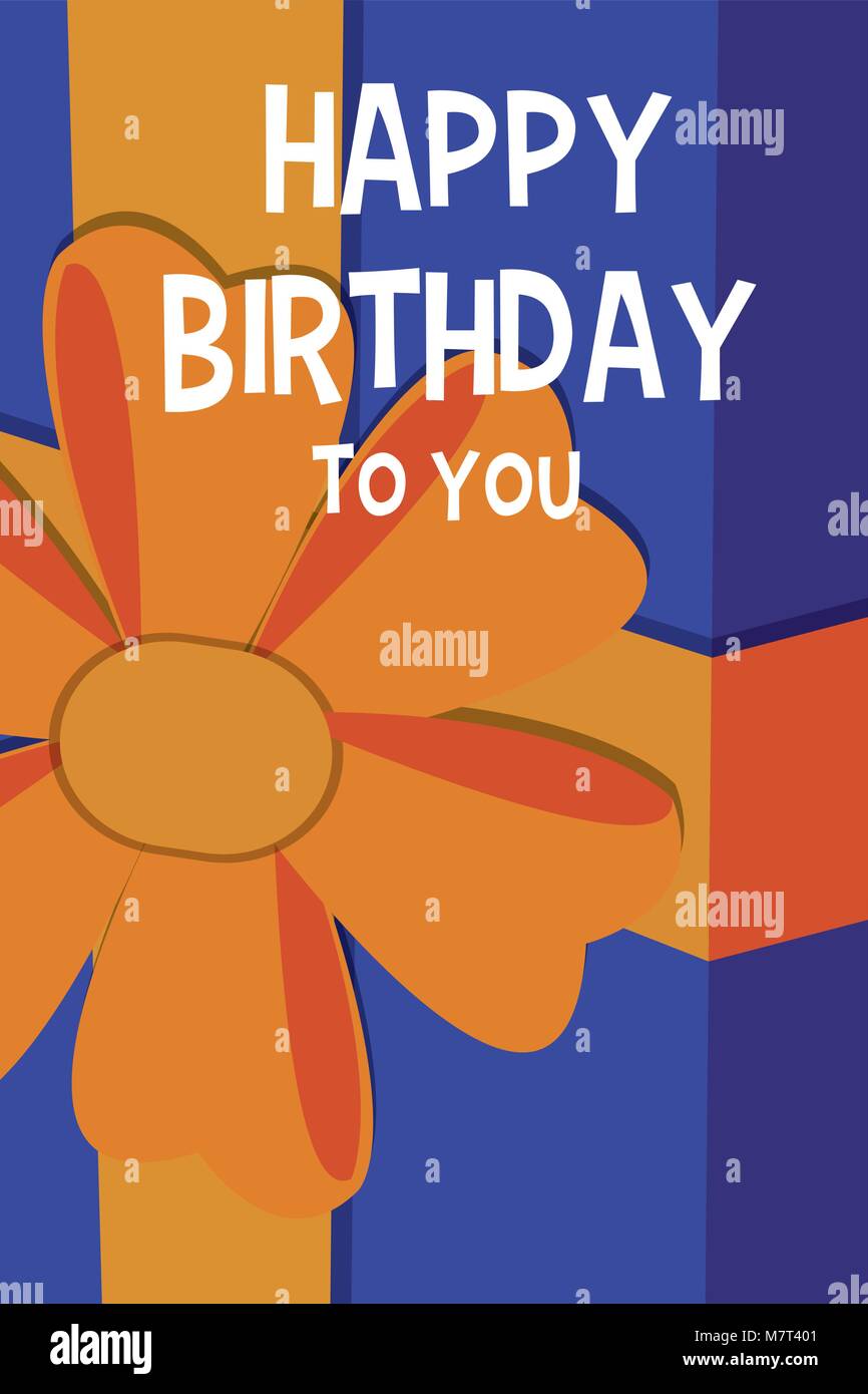 Happy birthday with gift box design Stock Vector Image & Art - Alamy