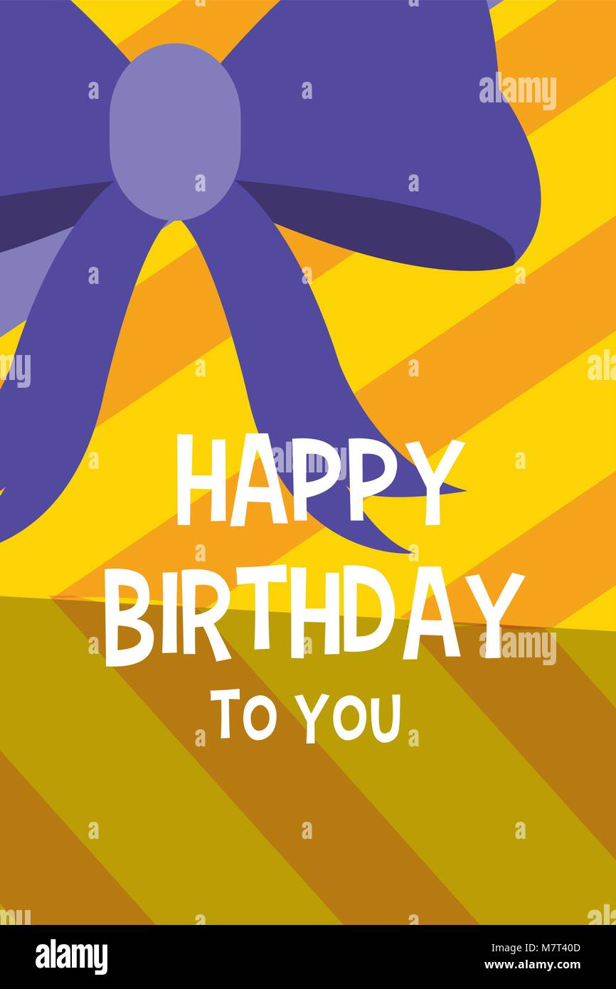 Happy birthday with gift box design Stock Vector Image & Art - Alamy