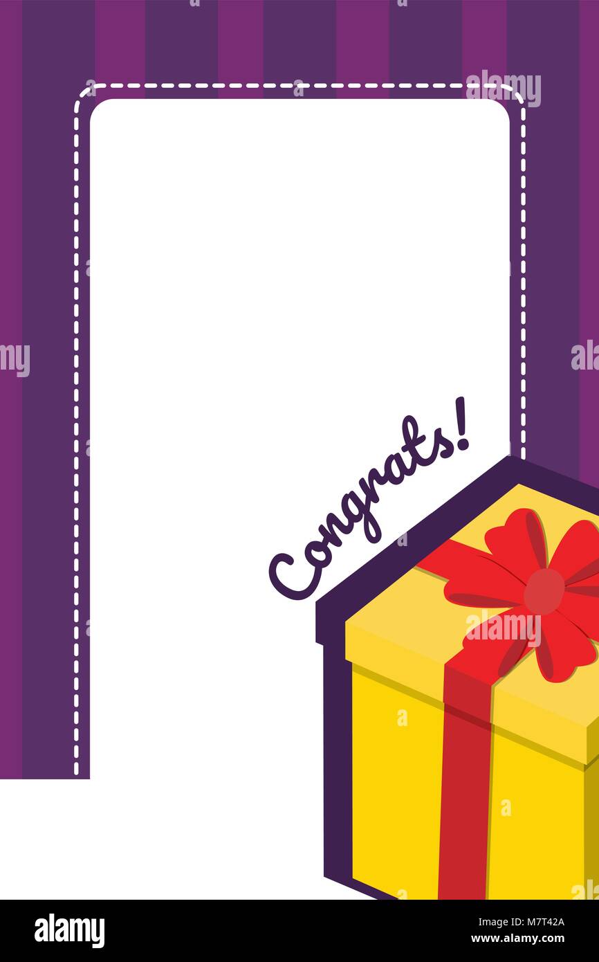 Congratulation blank note Stock Vector Image & Art - Alamy