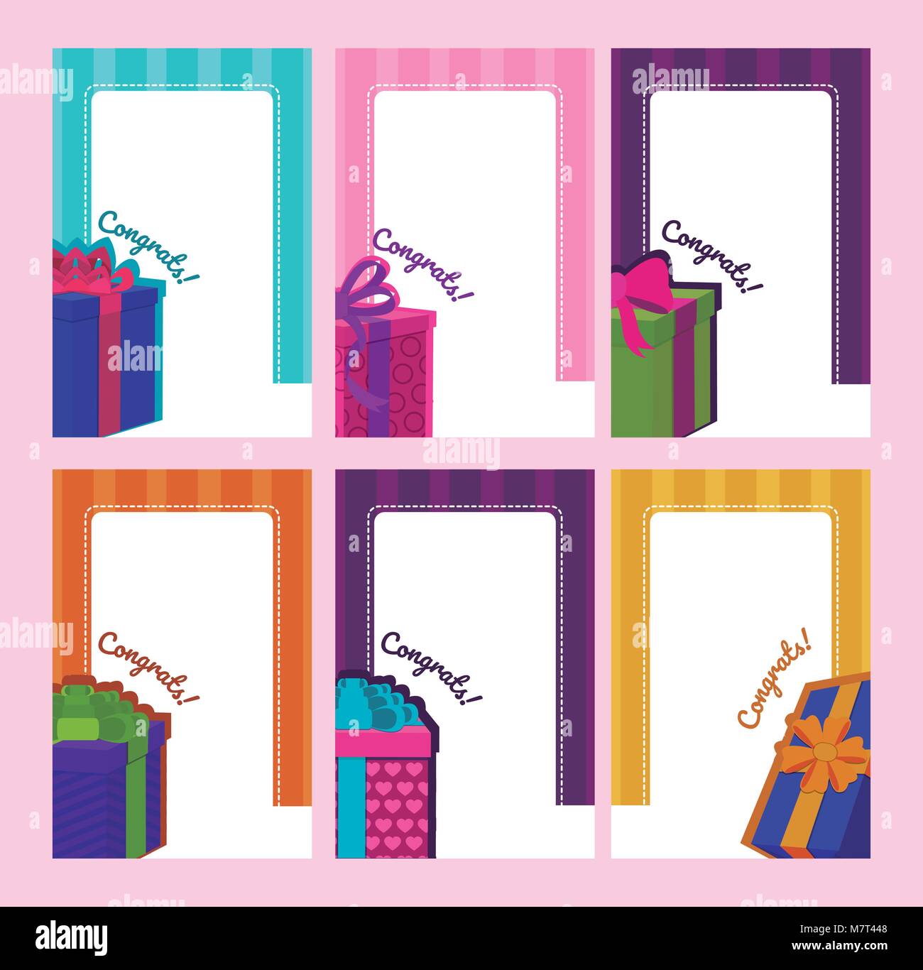 Blank birthday cards Stock Vector Images - Alamy