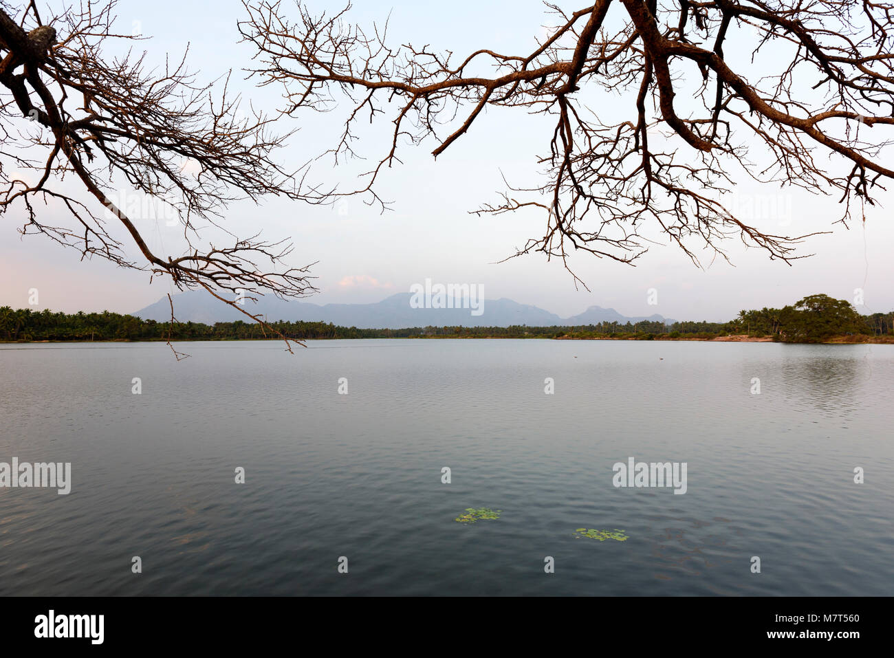 Mountains lake side view aerial hi-res stock photography and images - Alamy