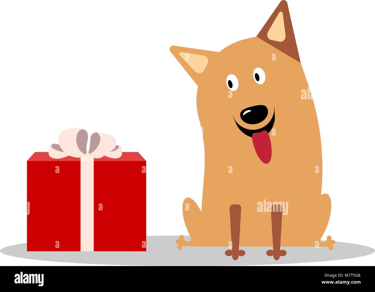 Festive banner cute dog Stock Vector Images - Alamy