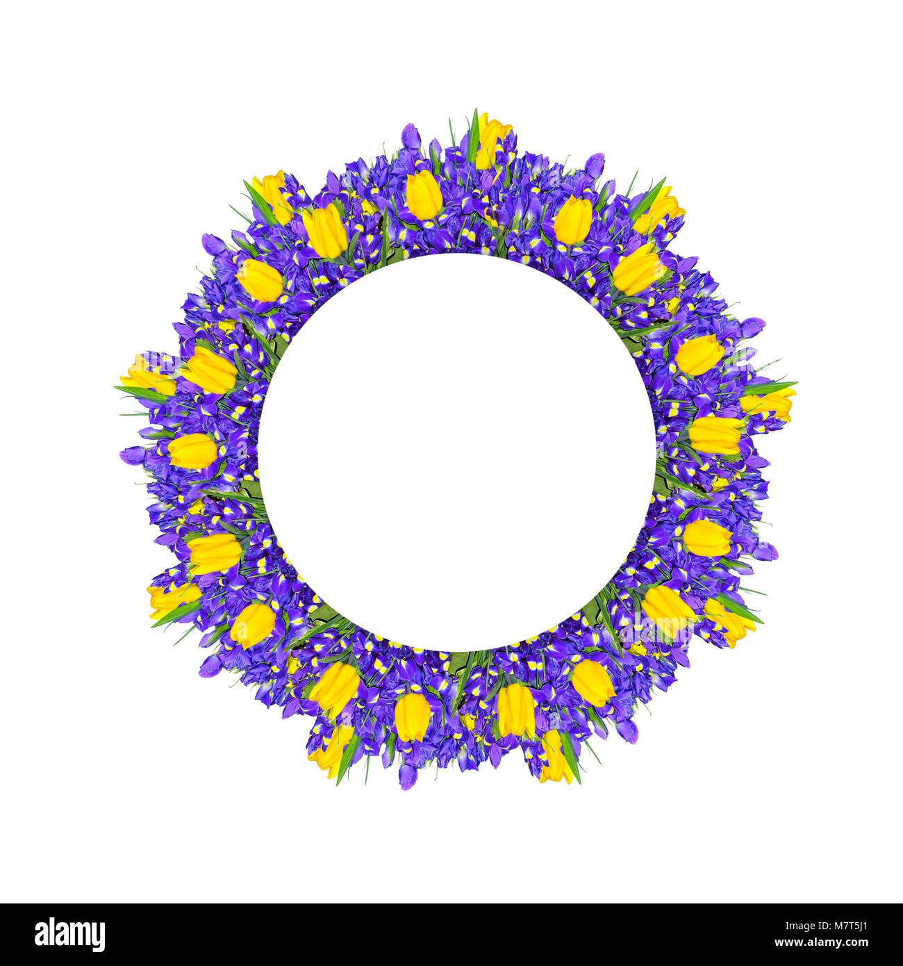 Floral bouquet in circle Cut Out Stock Images & Pictures - Alamy