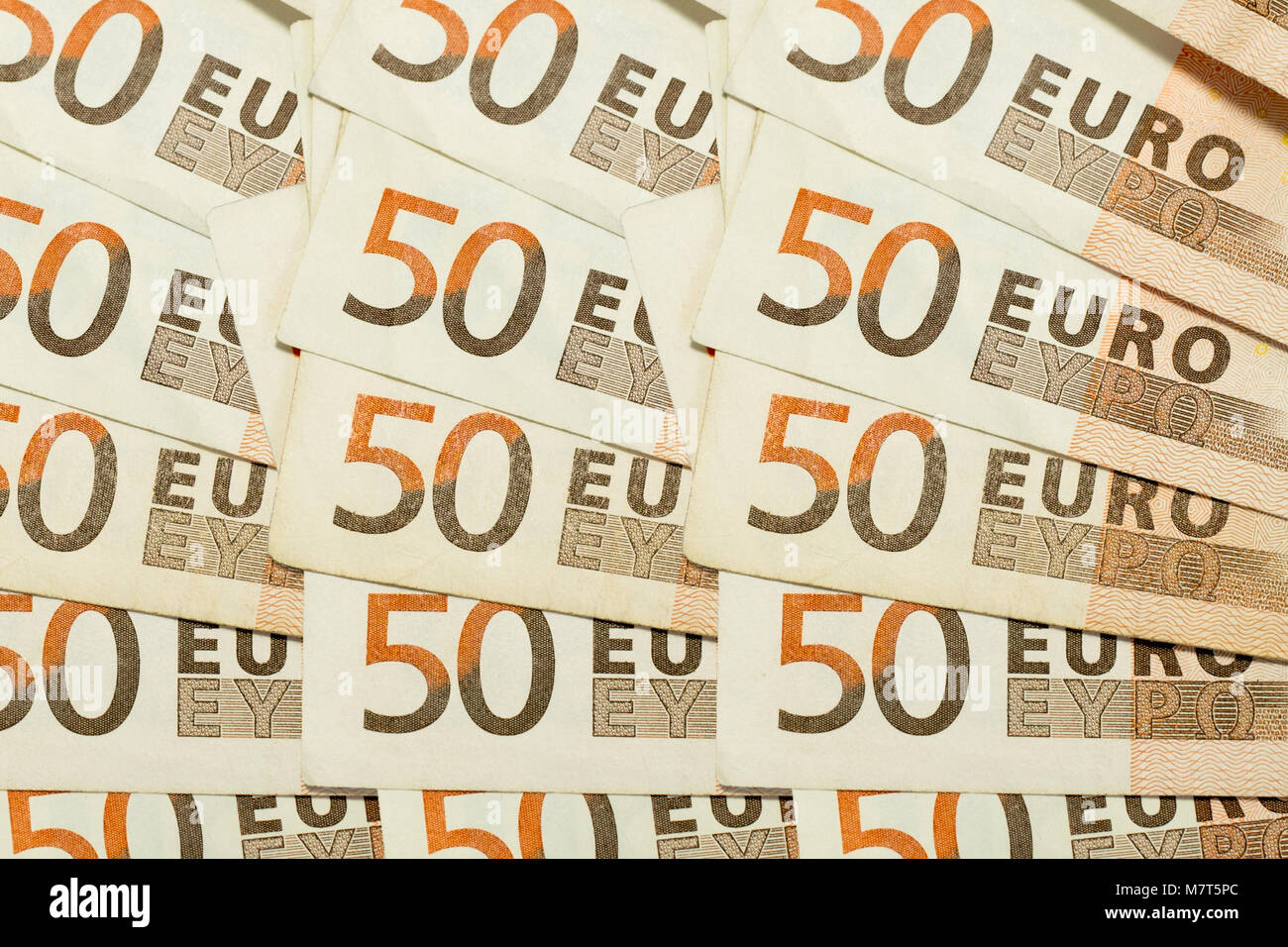 50 euro banknote bills texture as background Stock Photo - Alamy