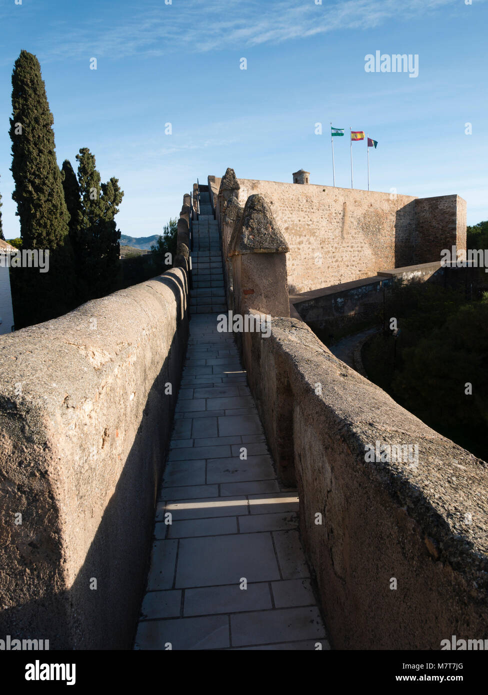 Gibralfaro Castle (Castillo de Gibralfaro) Malaga, Andalusia, Spain ...