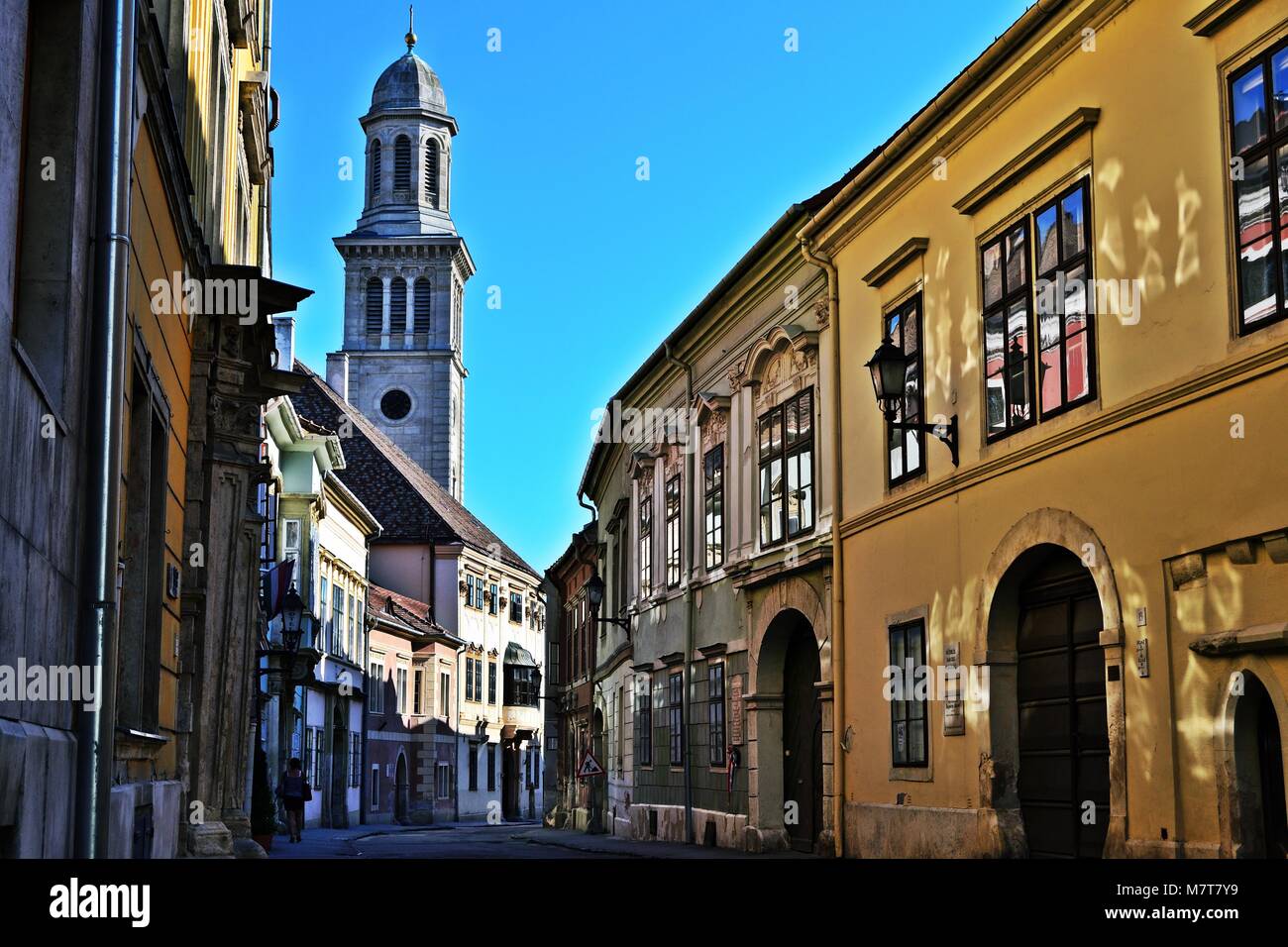Baroque streets of Sopron, Hungary Stock Photo - Alamy