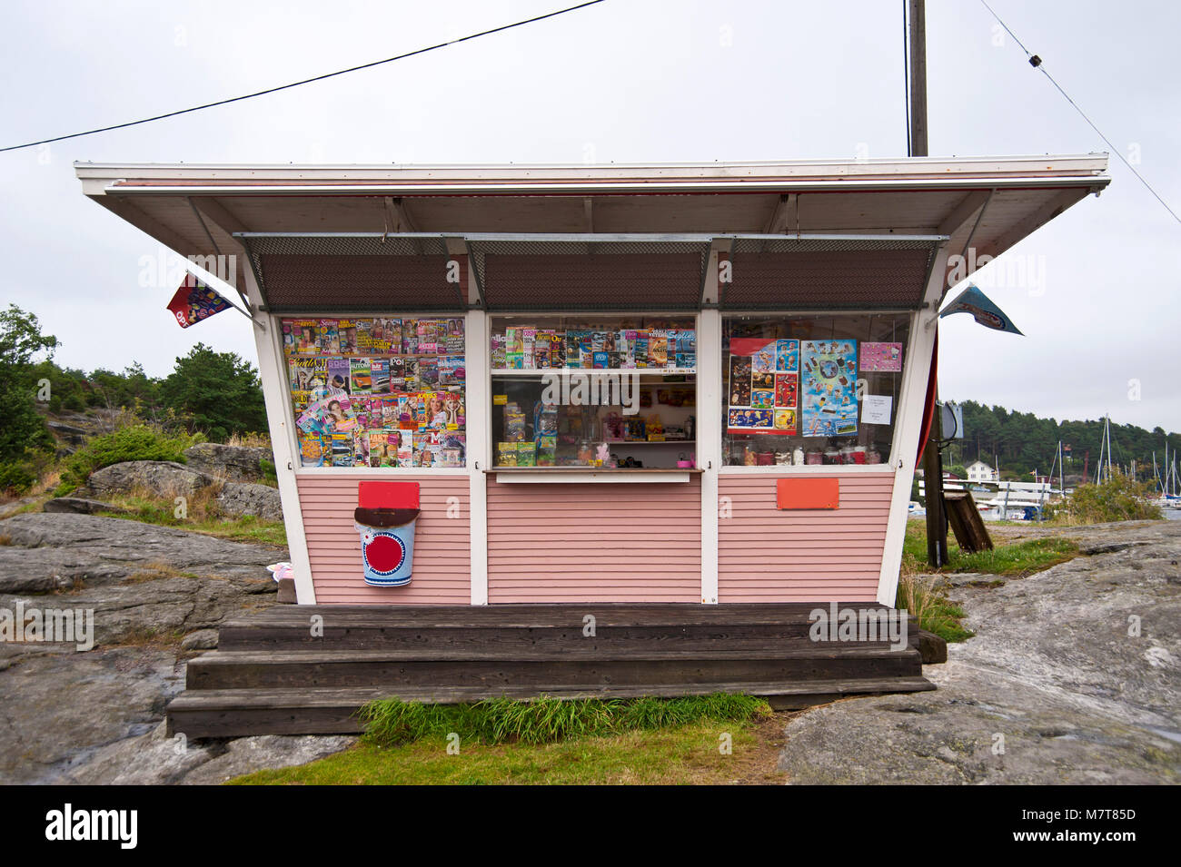 Kiosk in Sweden Stock Photo - Alamy