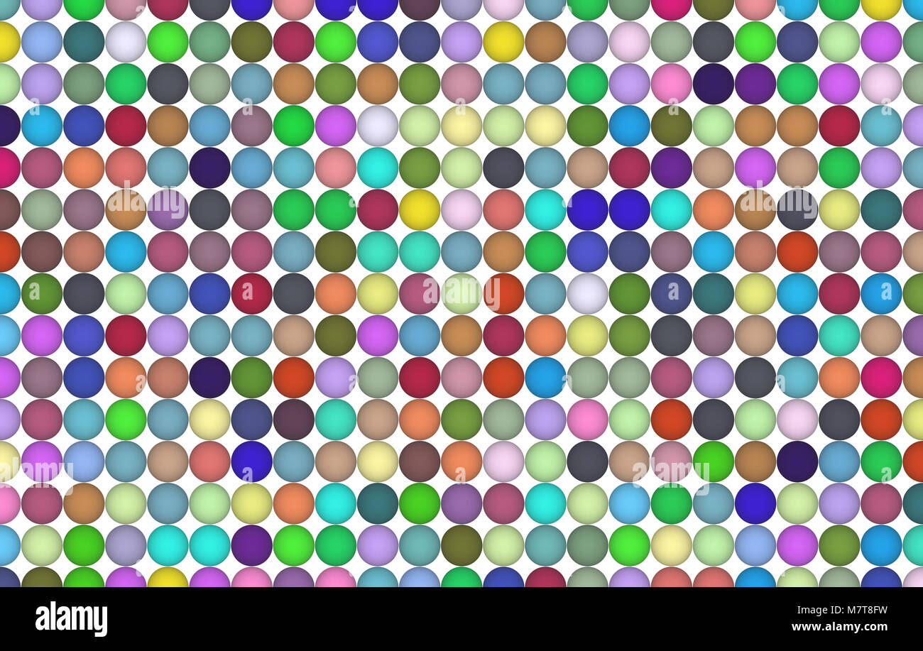 Colored 3D sphere, circle or ellipse pattern for design wallpaper ...