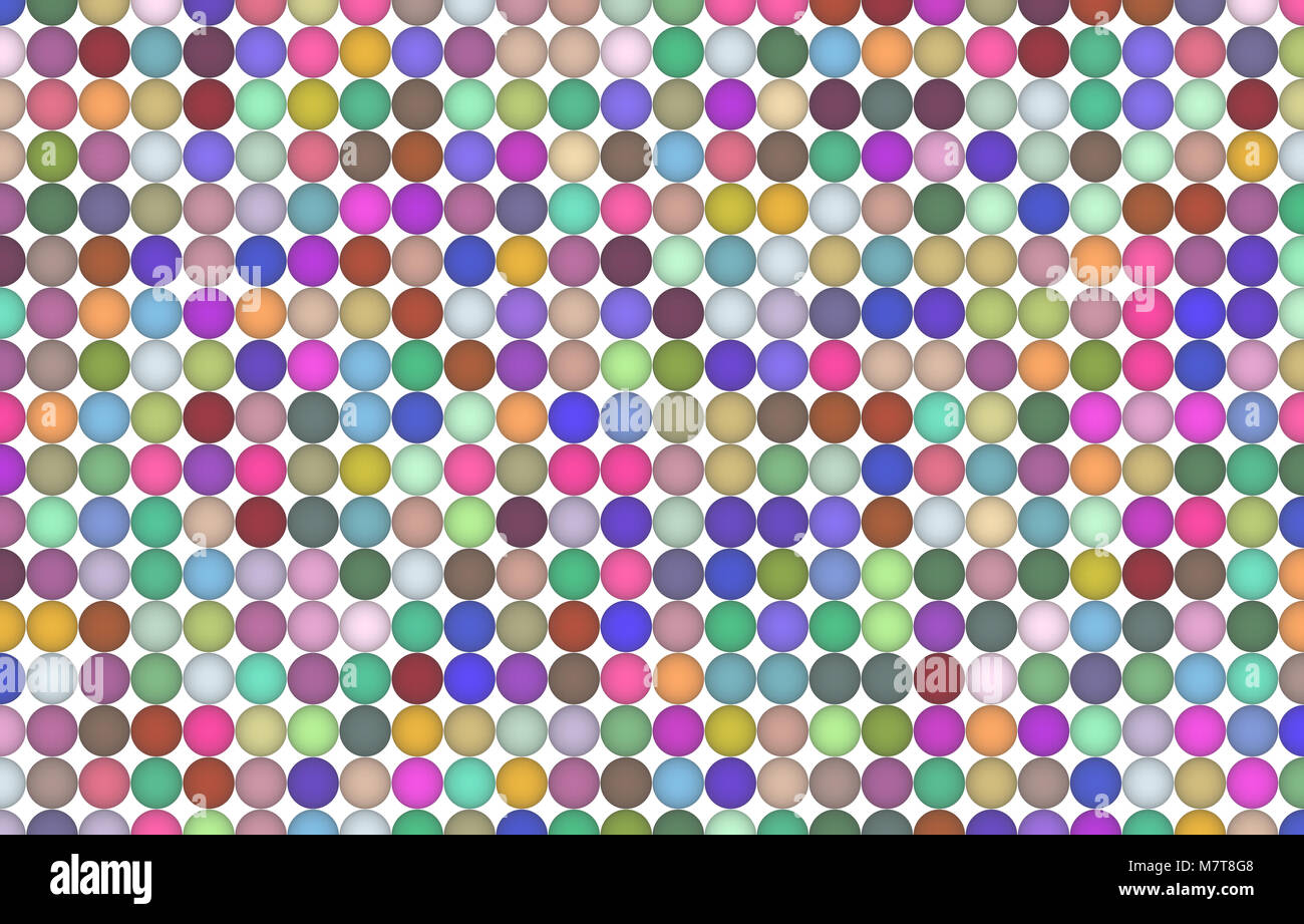 Colored 3D sphere, circle or ellipse pattern for design wallpaper ...