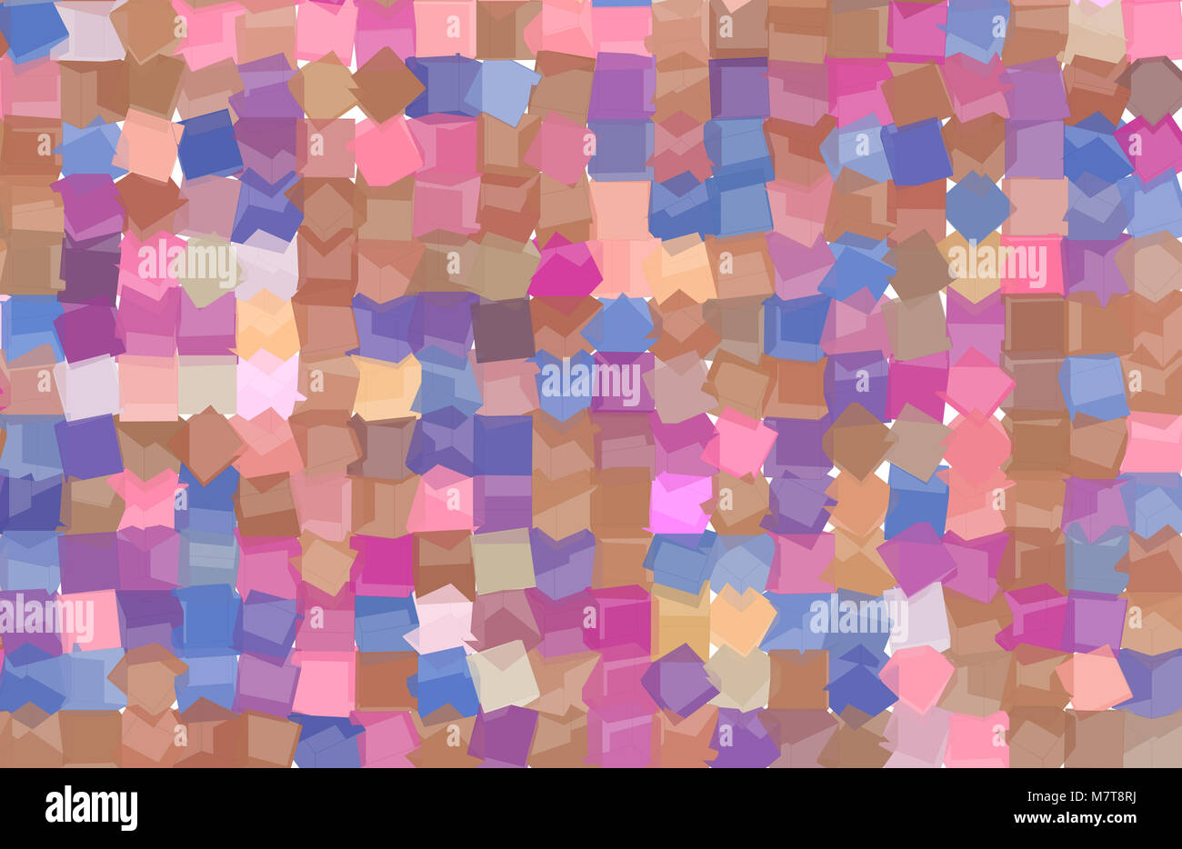 Colored square or rectangle 3D pattern for design wallpaper, texture or ...