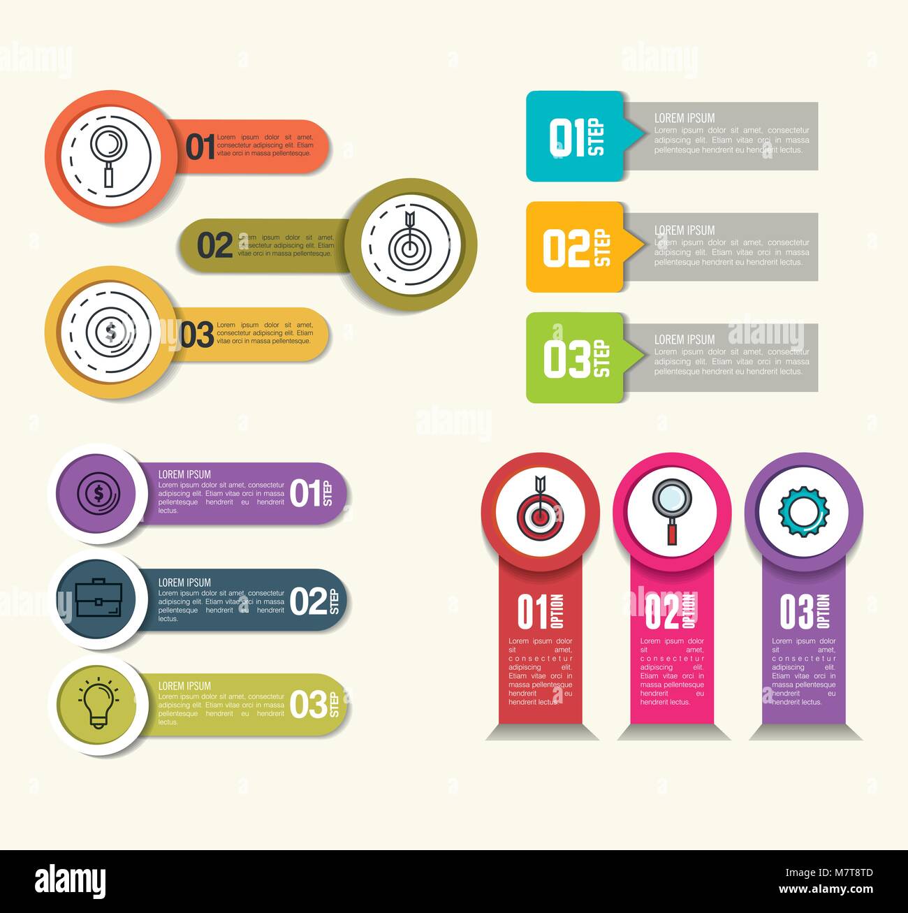 business infographic template icons Stock Vector Image & Art - Alamy