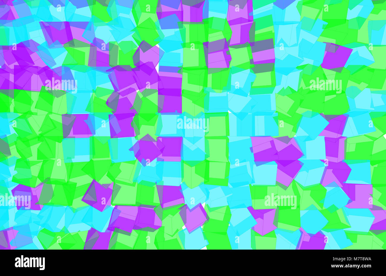 Colored square or rectangle 3D pattern for design wallpaper, texture or ...