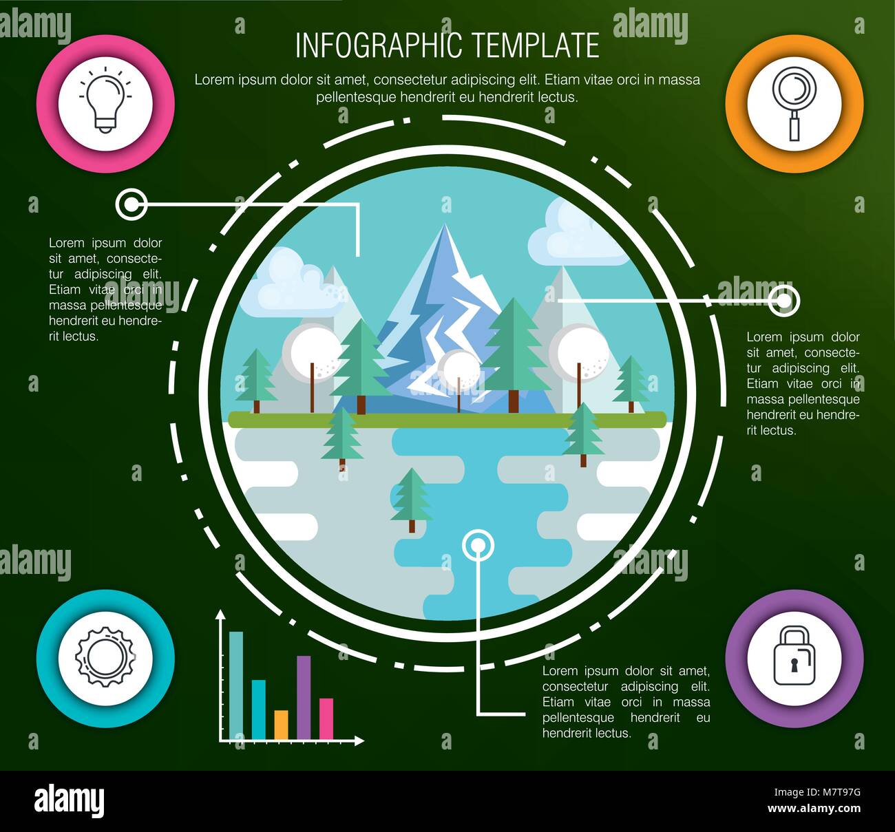 nature infographic template icons Stock Vector Image & Art - Alamy