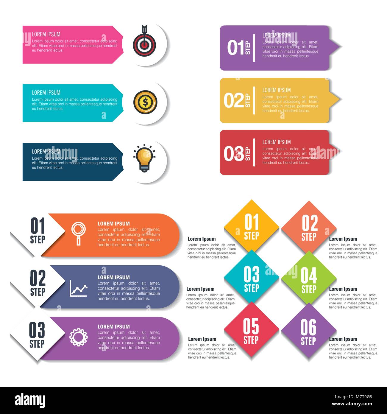 business infographic template icons Stock Vector Image & Art - Alamy