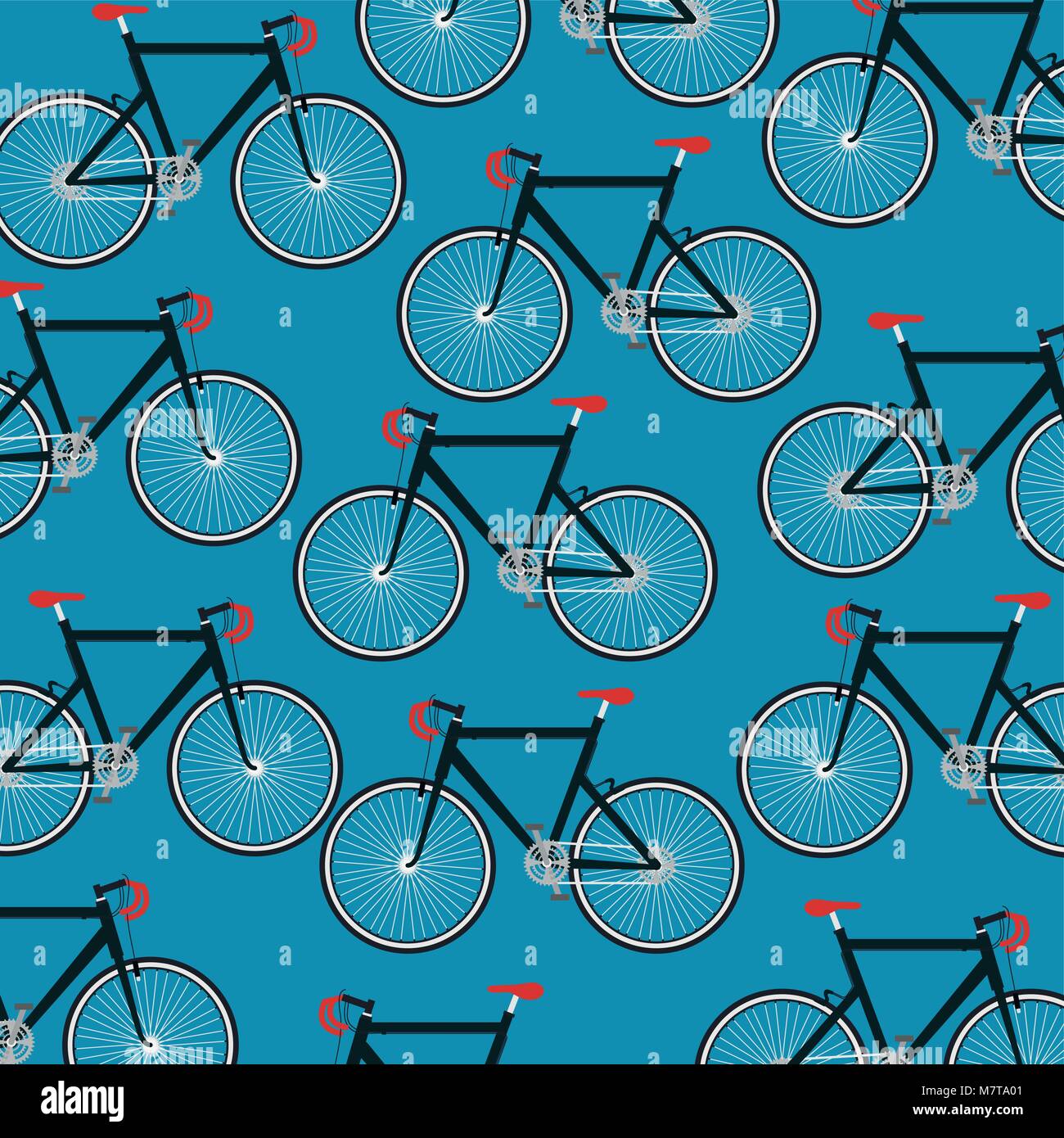 Bicycle Pattern Wallpaper
