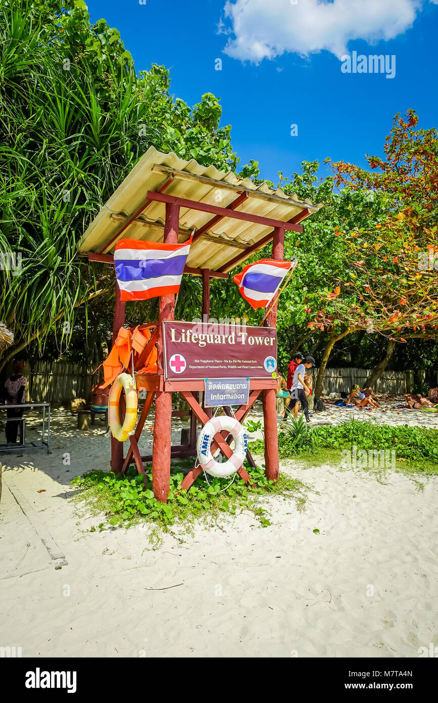PHRA NANG, THAILAND - FEBRUARY 09, 2018: Gorgeous outdoor view of ...