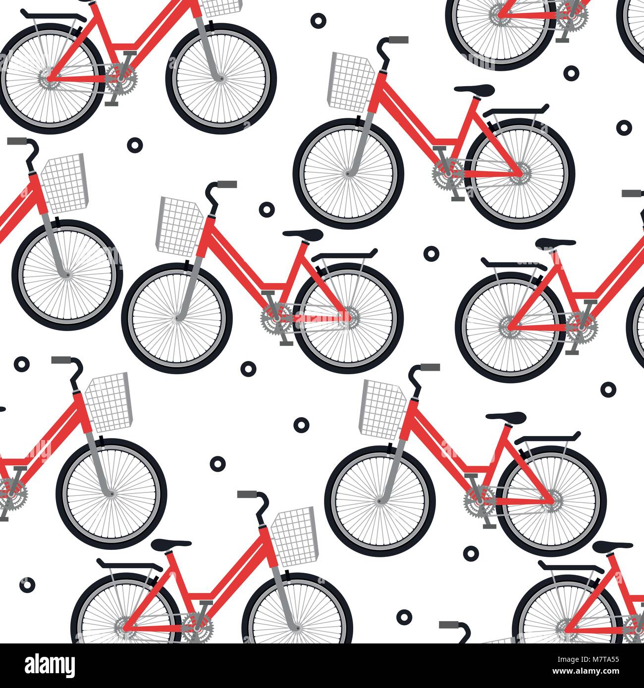 set bicycle pattern background Stock Vector Image & Art - Alamy